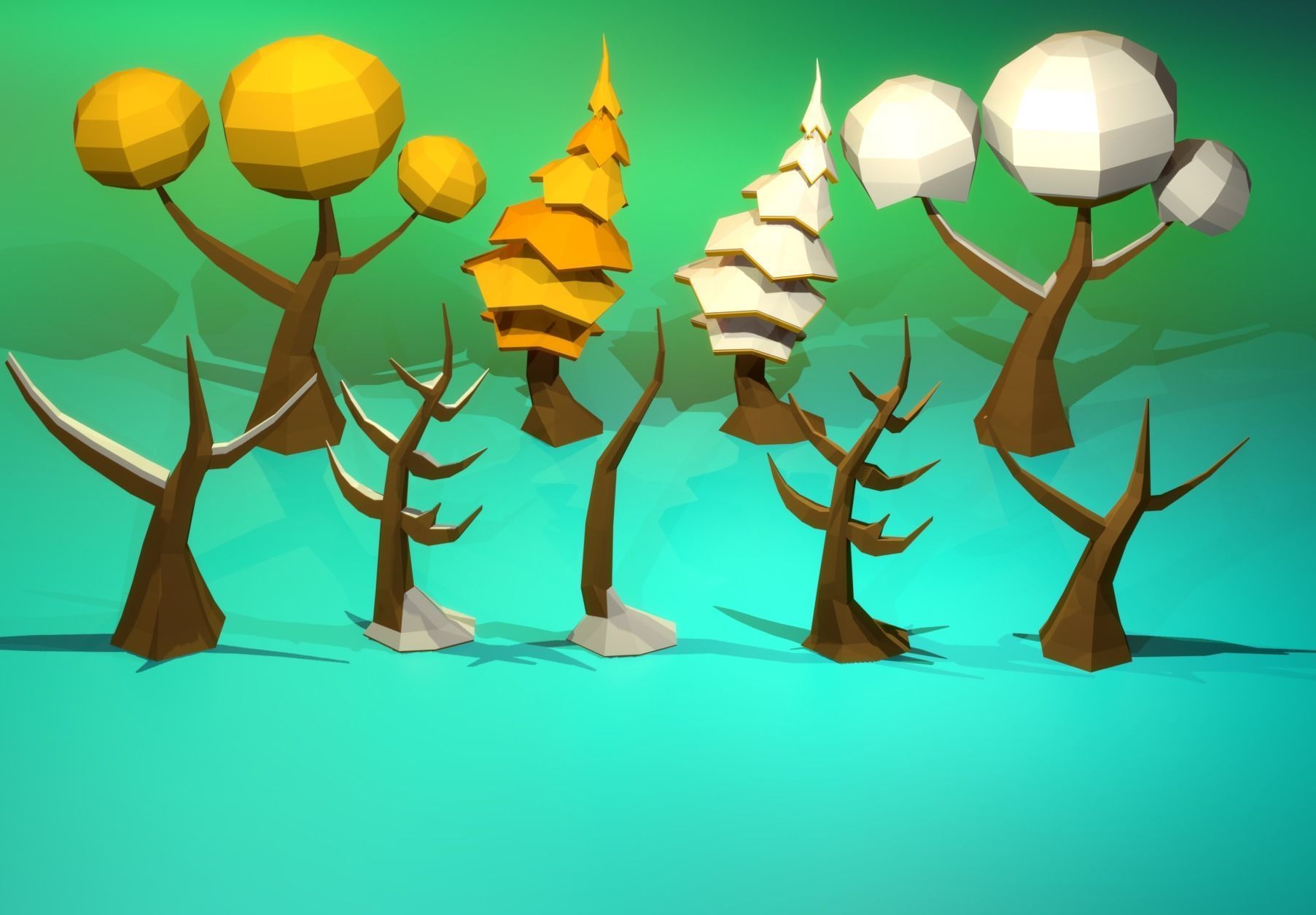 3D model Low Poly Tree asset game ready VR / AR / low-poly | CGTrader