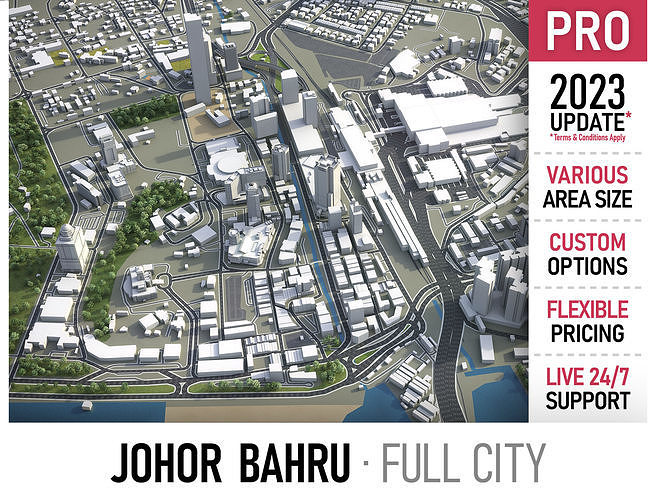 3D model Johor Bahru VR / AR / low-poly | CGTrader