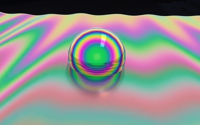 Octane C4D Iridescent Glass and Chrome Reactive Textures free Texture ...