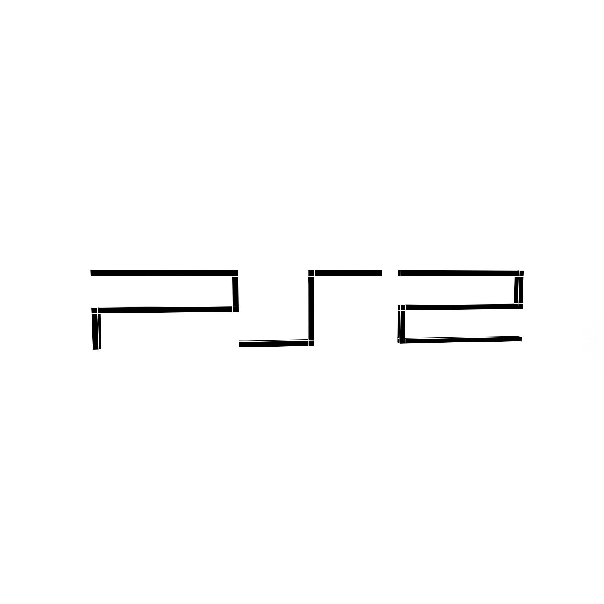 PS2 Logo v1 001 free VR / AR / low-poly 3D model | CGTrader