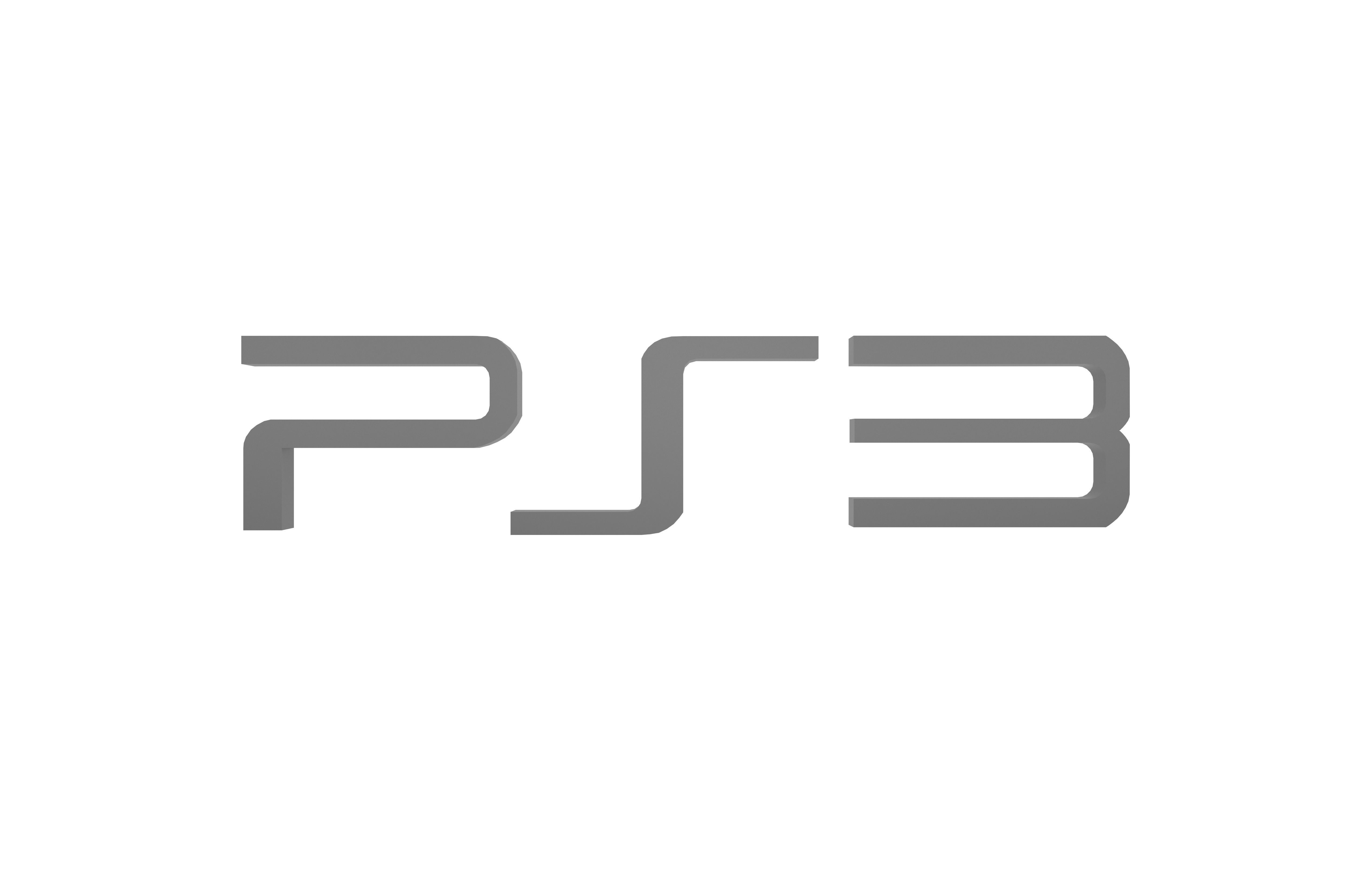 PS3 Logo v1 001 free VR / AR / low-poly 3D model | CGTrader