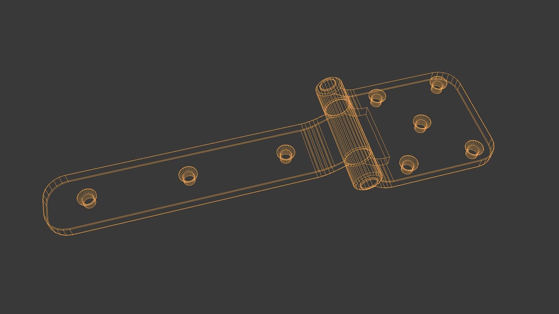 Door hinges 3D model | CGTrader