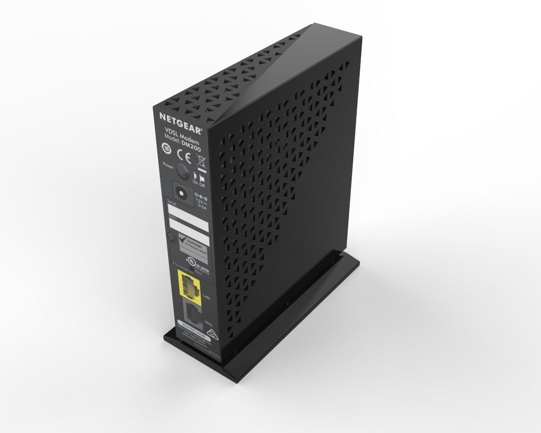 Netgear DM200 DSL Modem 3D model | CGTrader