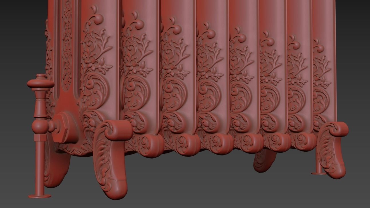 Cast Iron Radiator 3D model | CGTrader