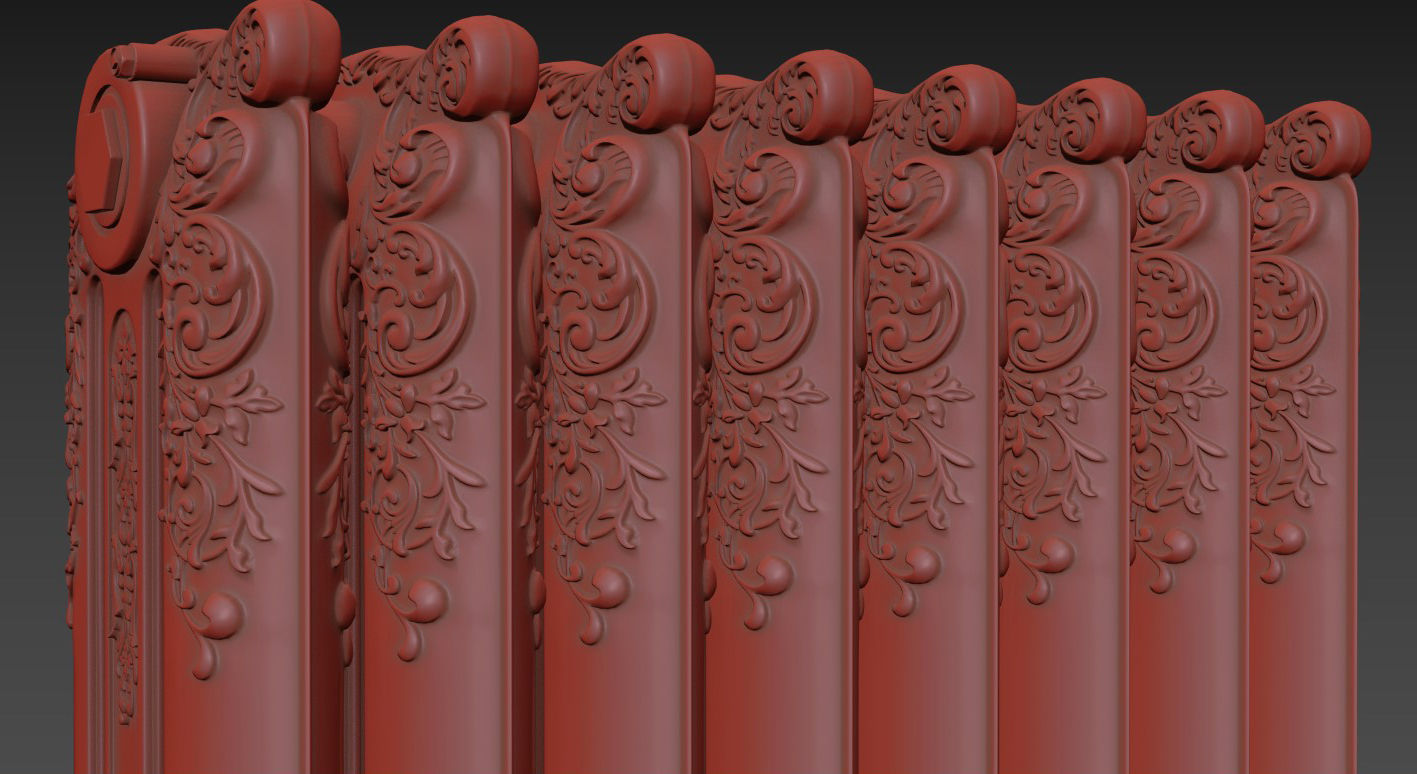 Cast Iron Radiator 3D model | CGTrader