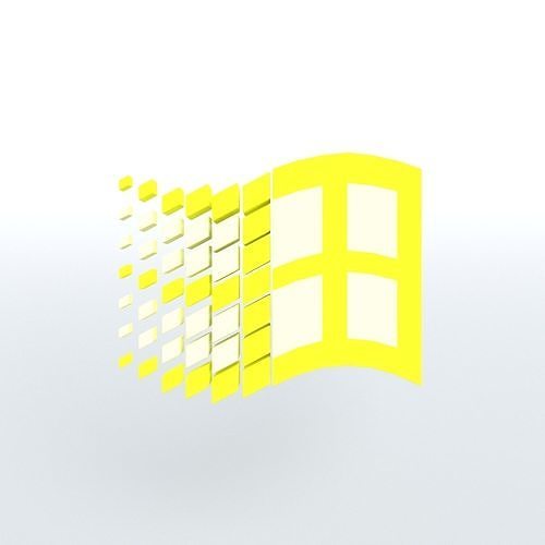 Windows 95 Logo v1 006 free VR / AR / low-poly 3D model | CGTrader