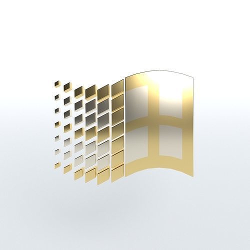 Windows 95 Logo v1 007 free VR / AR / low-poly 3D model | CGTrader