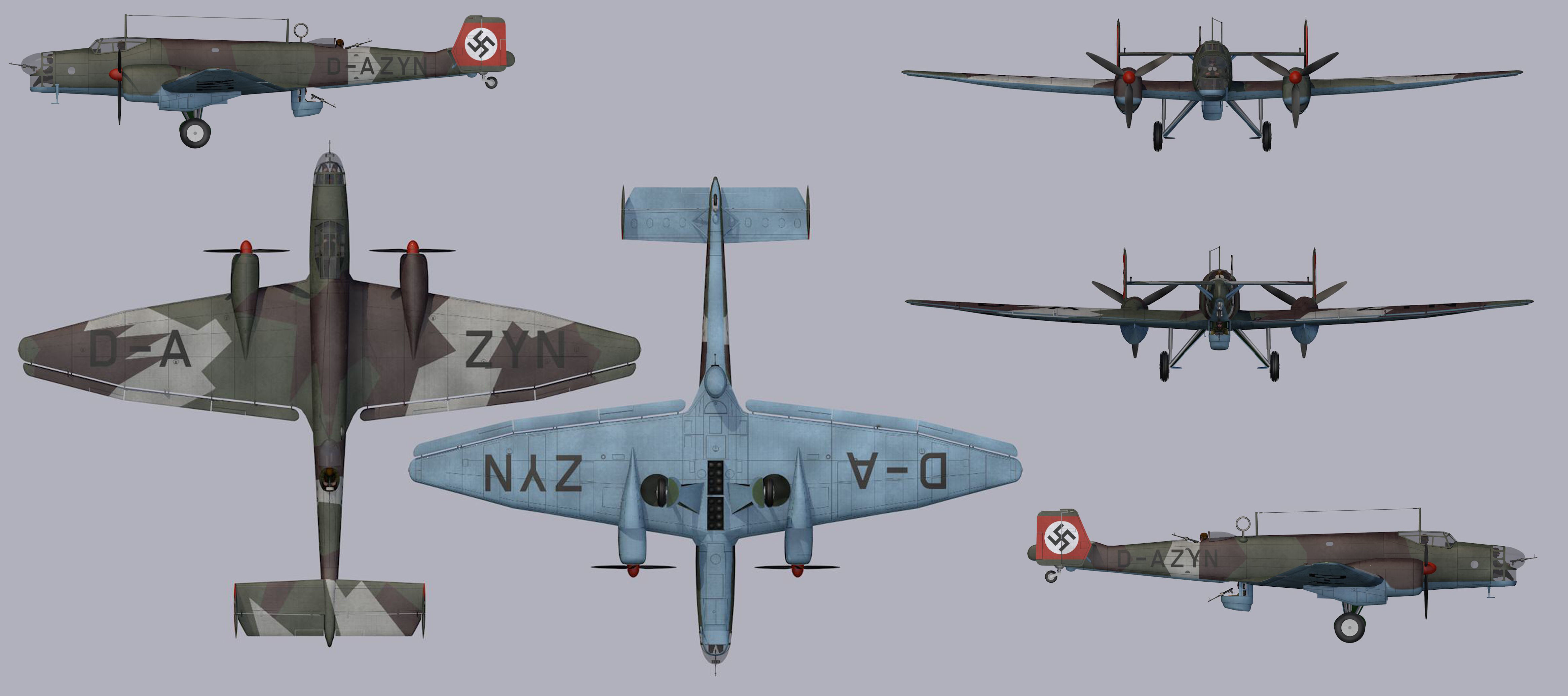 Junkers Ju-86 D-1 3D model | CGTrader
