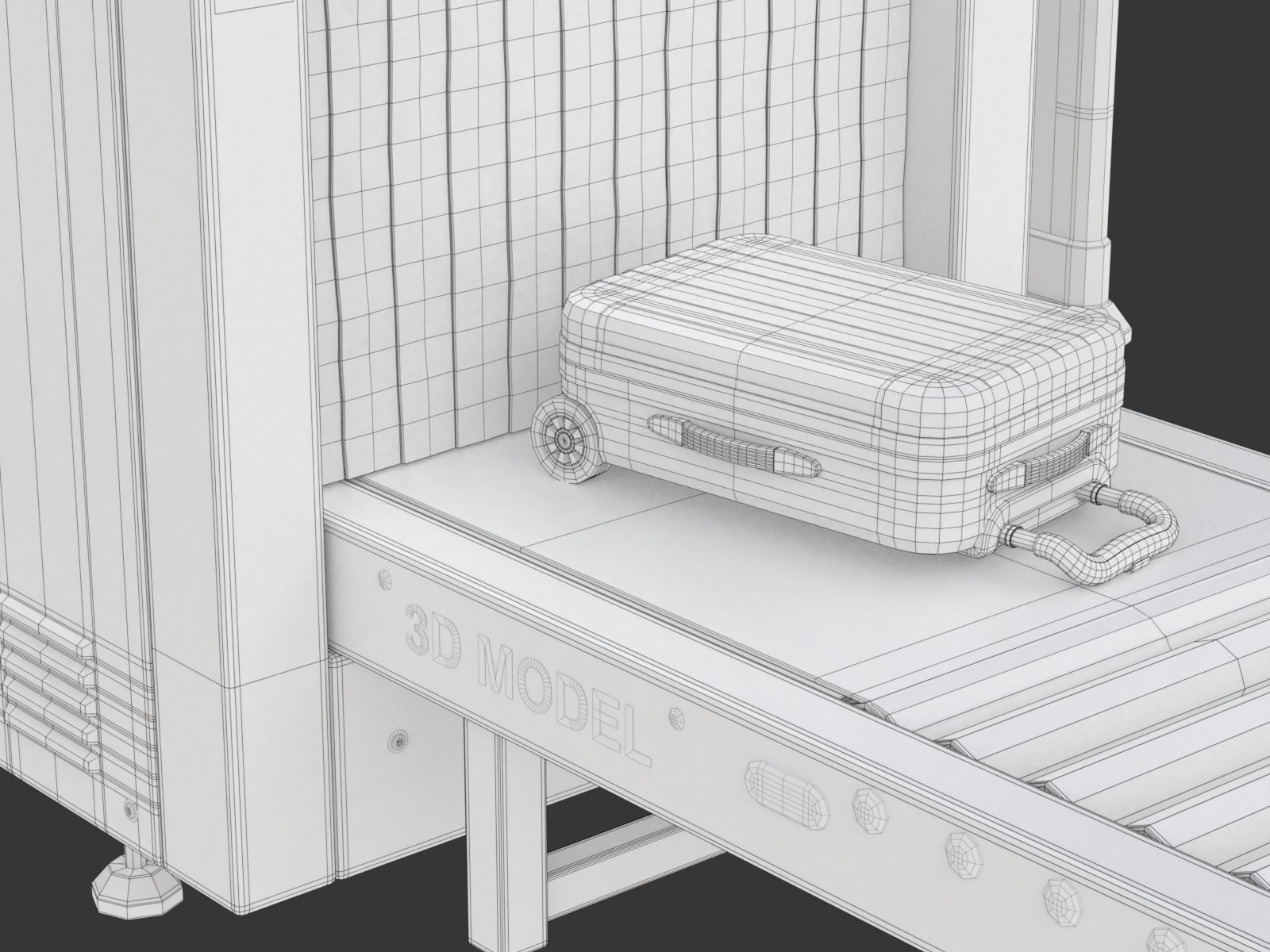 Airport Security Checkpoint 3D model | CGTrader