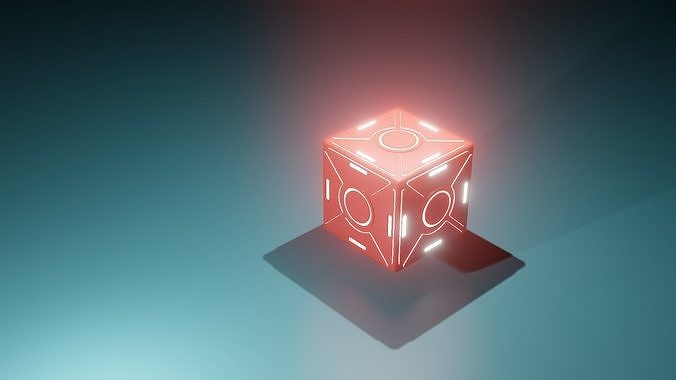 Sci Fi cube 1 3D model | CGTrader