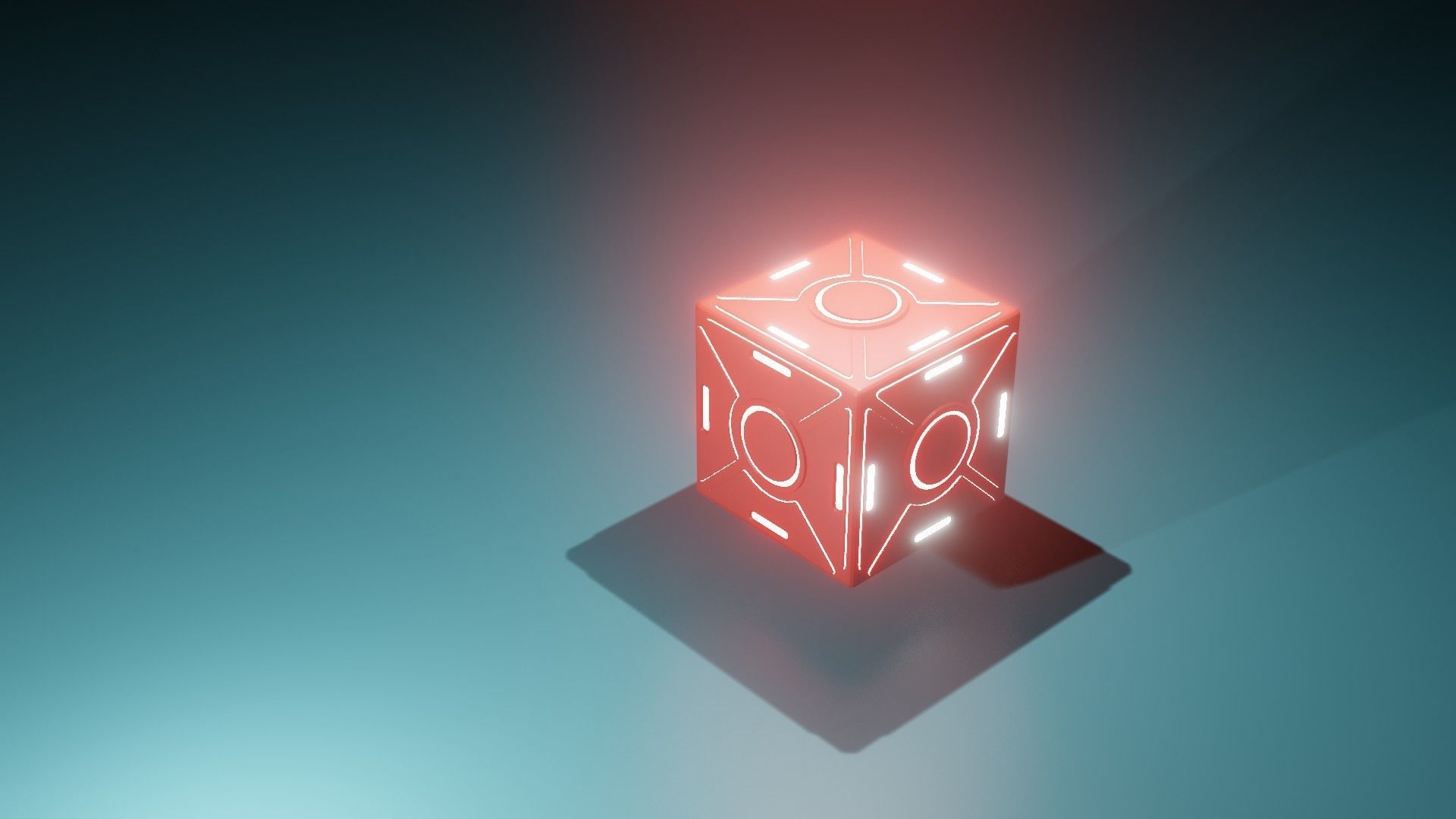 Sci Fi cube 1 3D model | CGTrader
