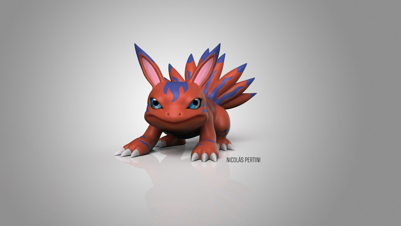 Digimon - Elecmon 3D Printing Model 3D model 3D printable | CGTrader