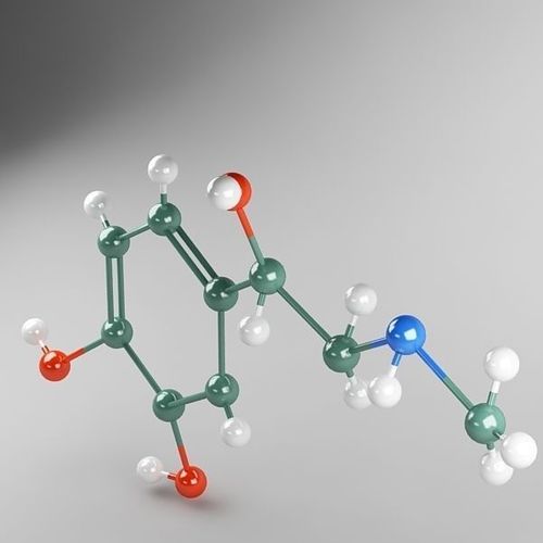 Molecule Adrenaline 3D Model MAX OBJ 3DS FBX - CGTrader.com