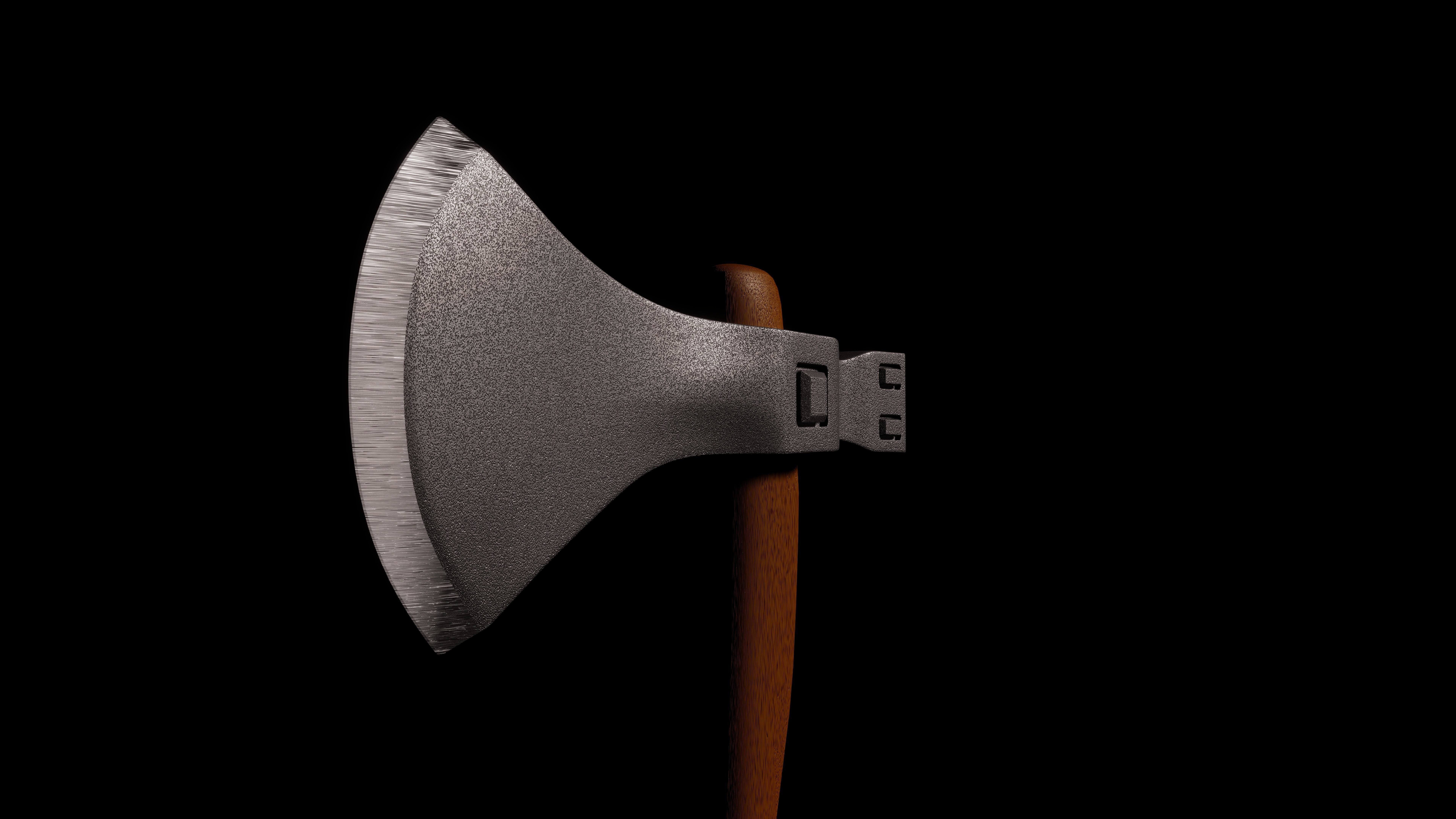 Axe procedural texture free 3D model | CGTrader