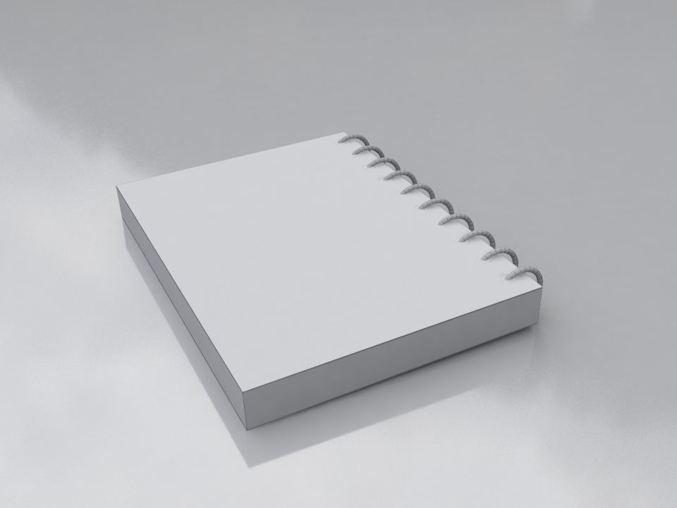 Small Black Notepad 3D model | CGTrader