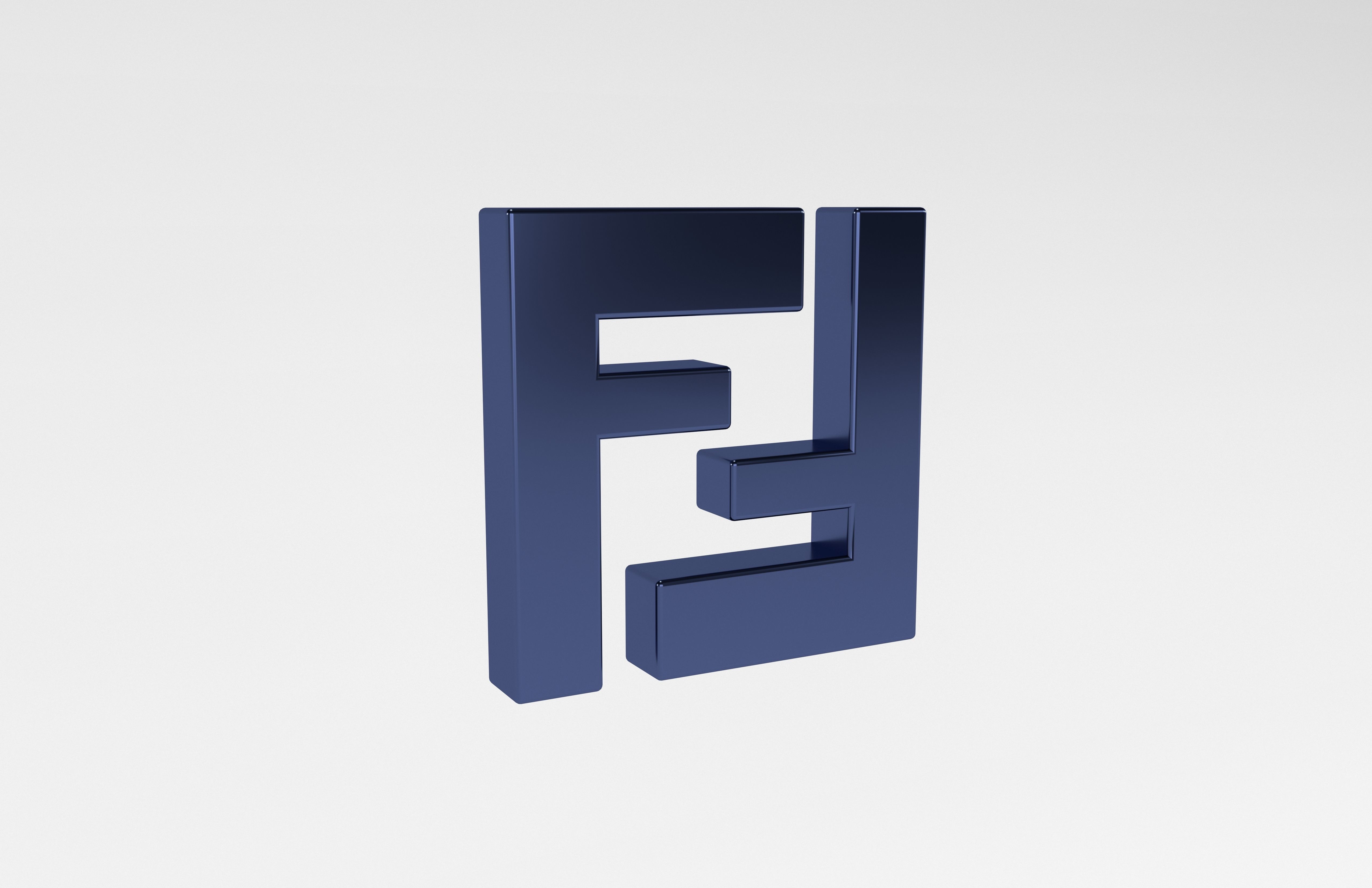 FENDI Logo v1 006 free VR / AR / low-poly 3D model | CGTrader
