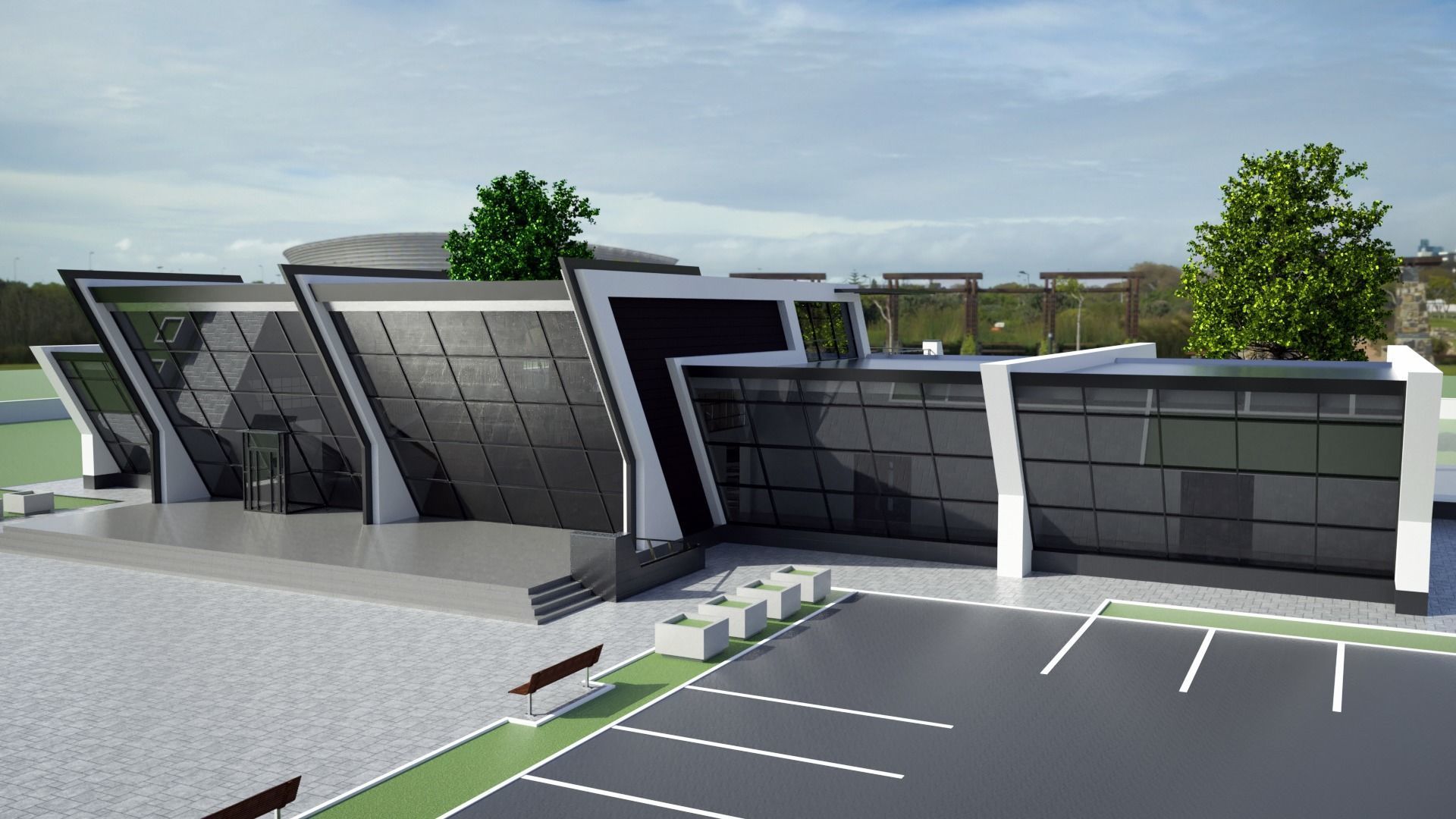 Conference centre 3D model | CGTrader