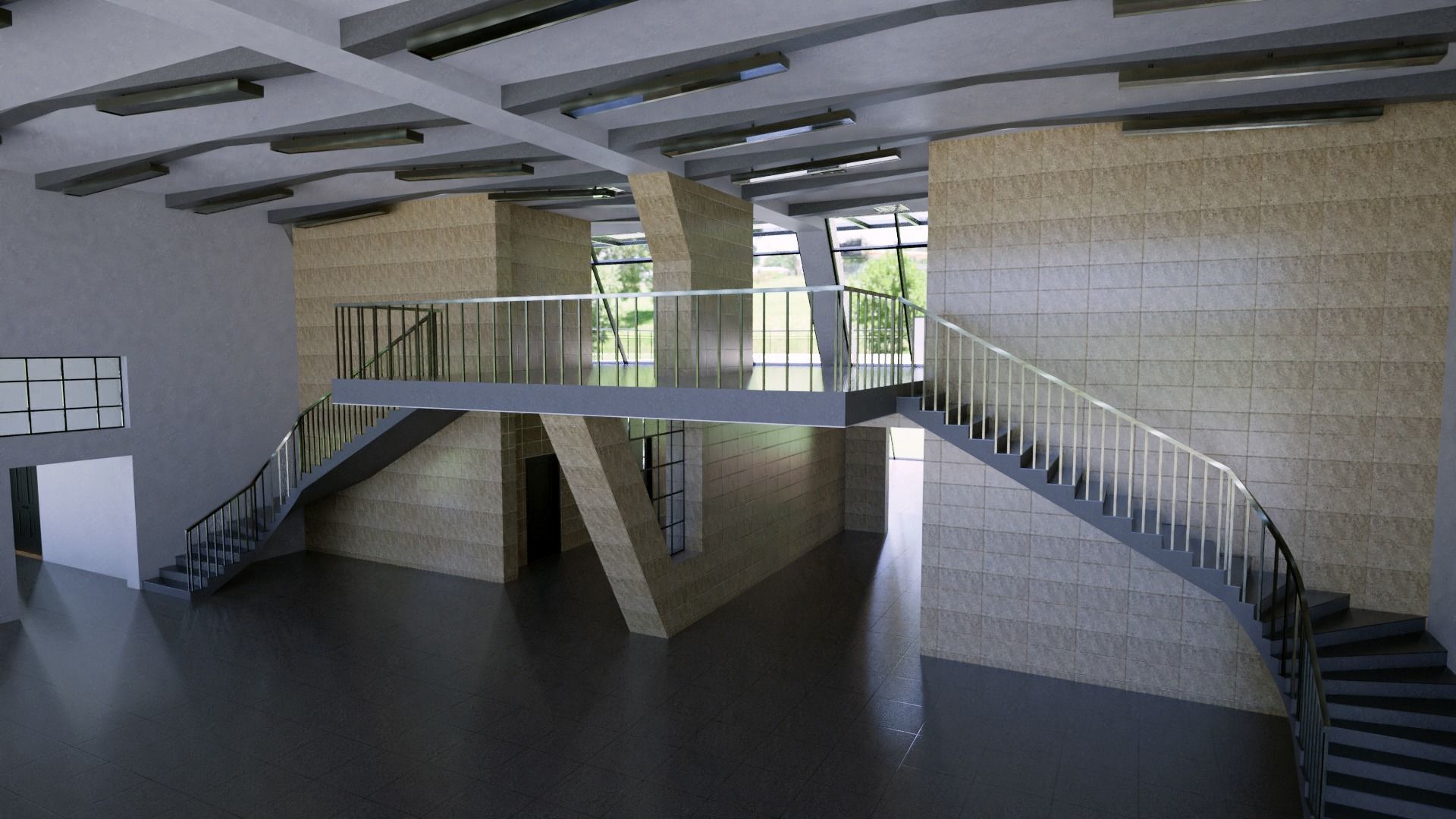 Conference centre 3D model | CGTrader