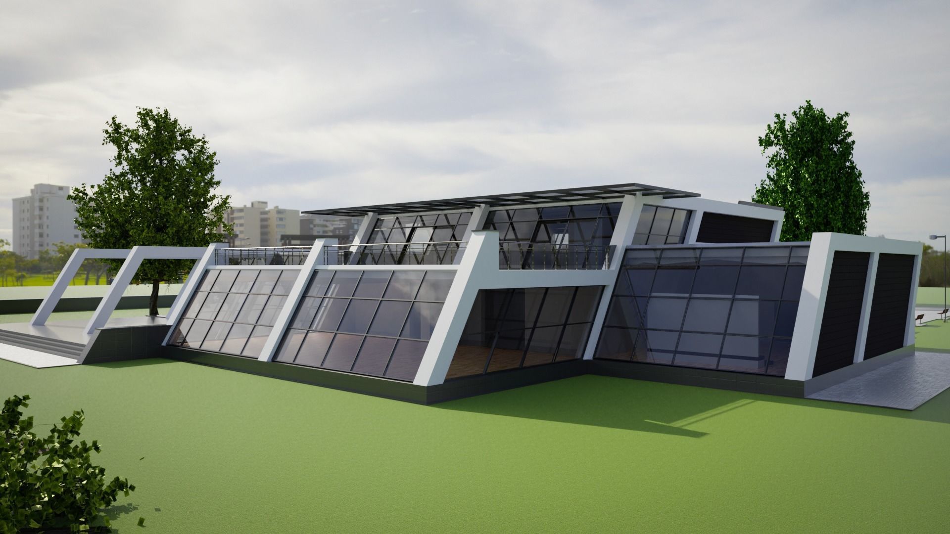 Conference centre 3D model | CGTrader