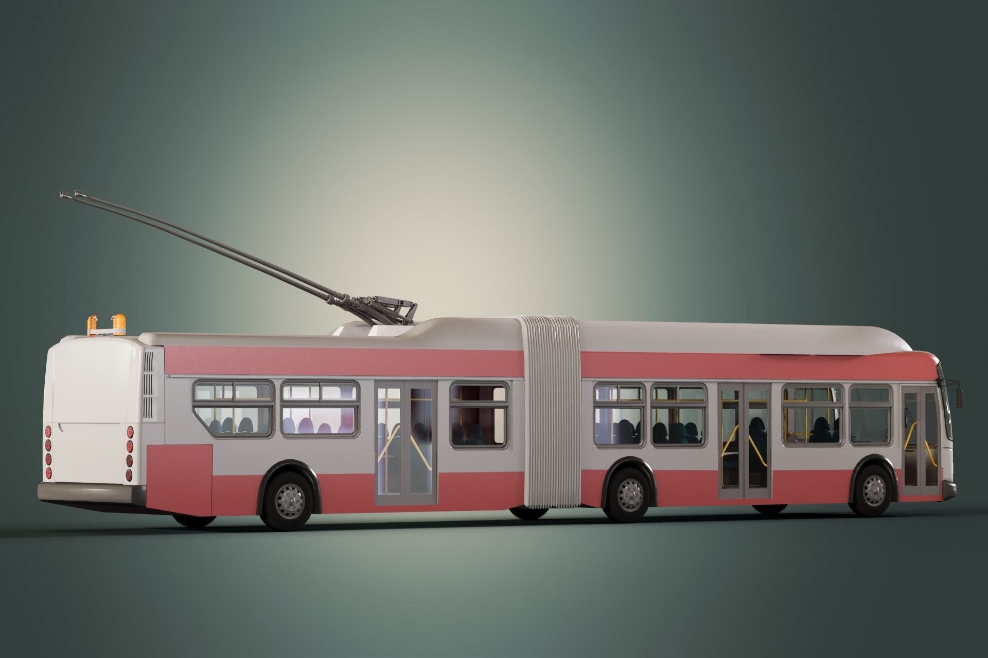 San Francisco Trolleybus SFMTA MUNI Midpoly 3D model | CGTrader