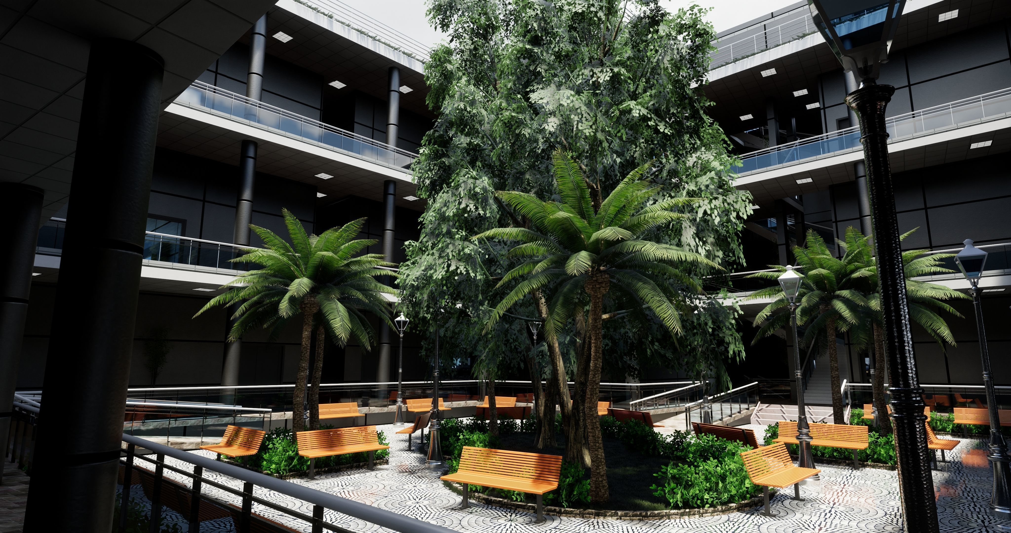 research and training center 3D model | CGTrader