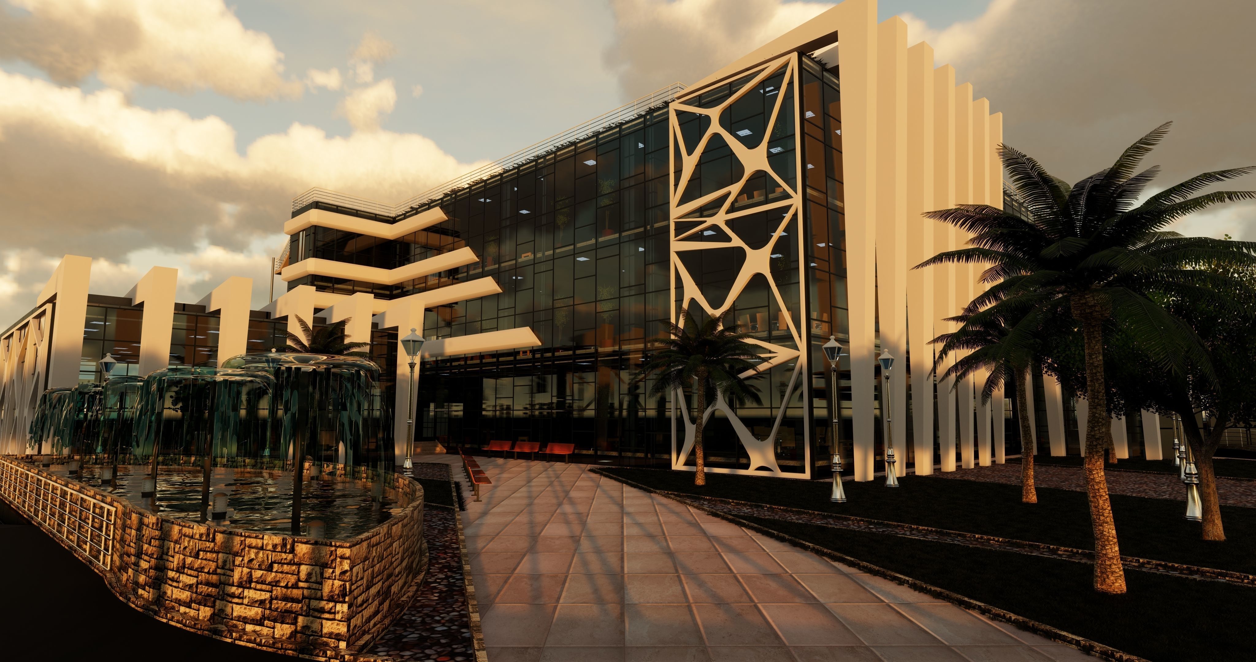 research and training center 3D model | CGTrader