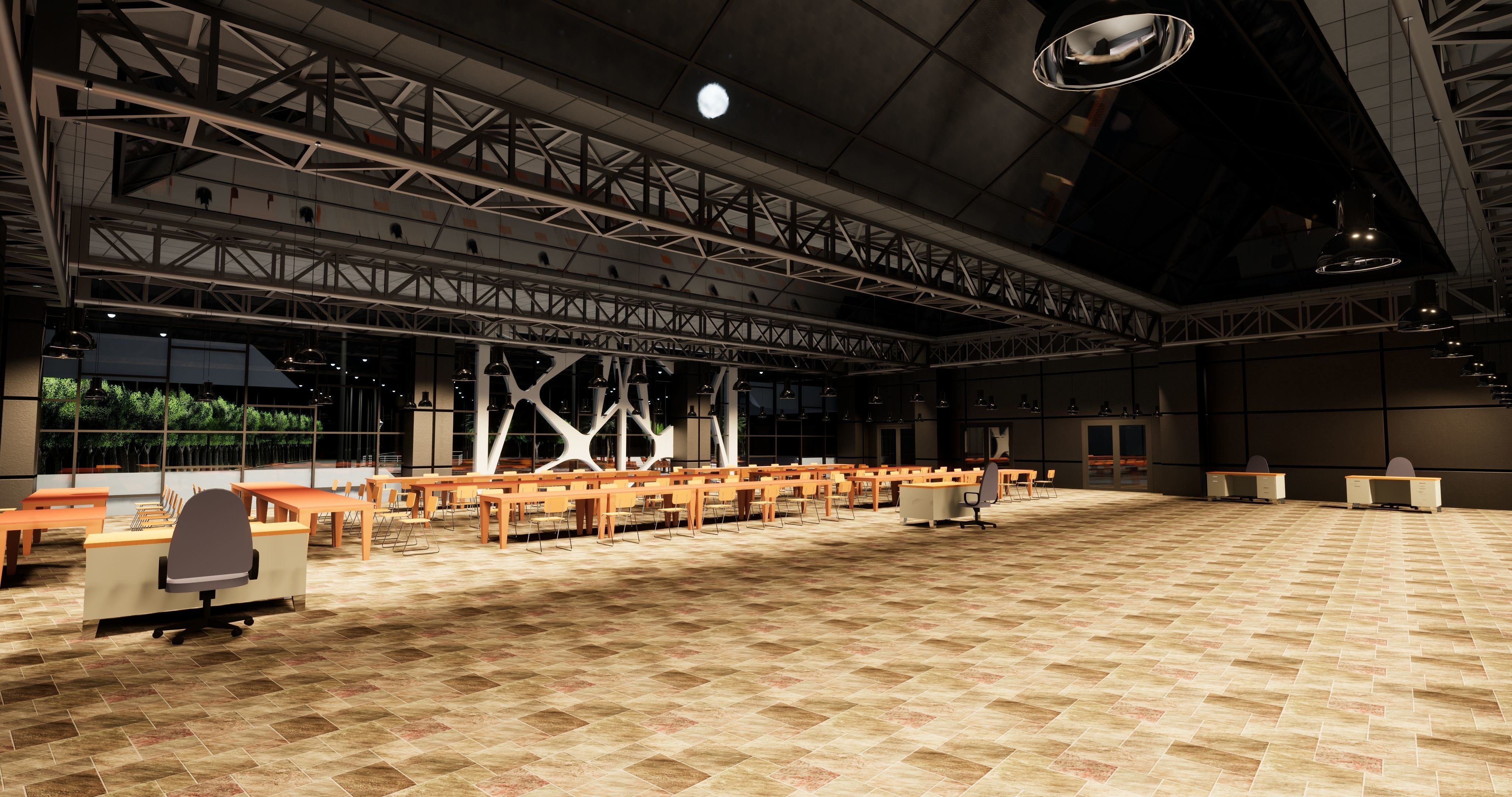 research and training center 3D model | CGTrader