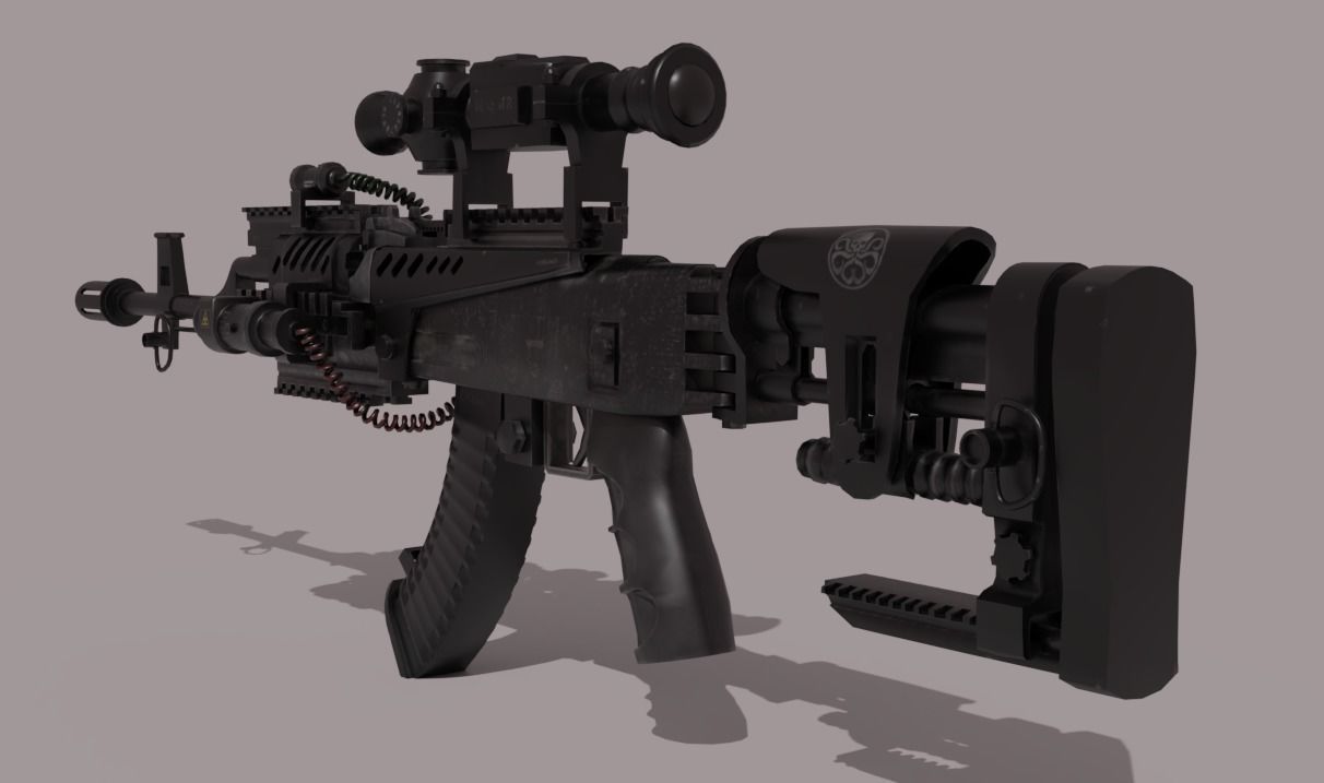 3D model AK Modified Rifle VR / AR / low-poly | CGTrader