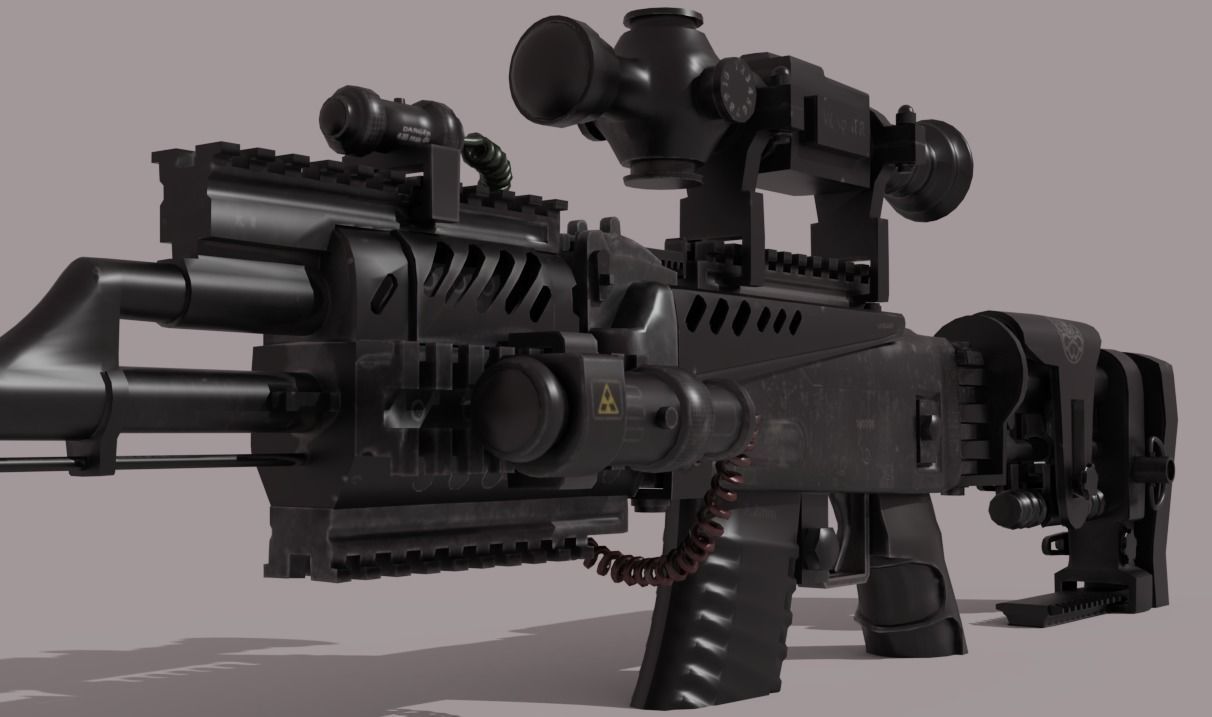 3D model AK Modified Rifle VR / AR / low-poly | CGTrader