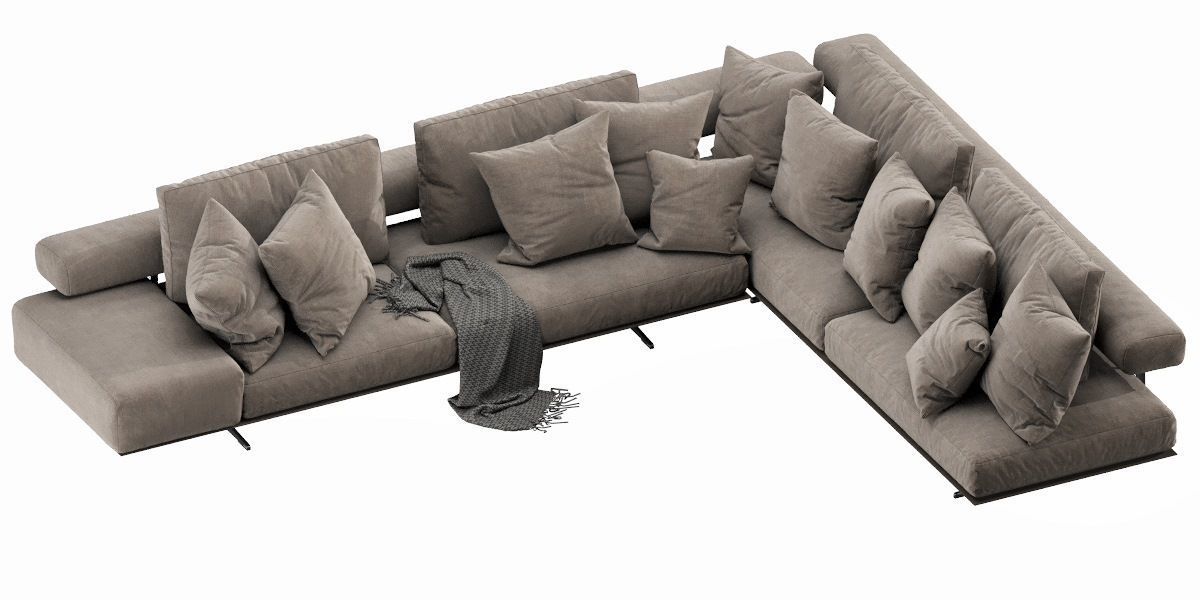 Flexform Wing Sectional 3D model | CGTrader