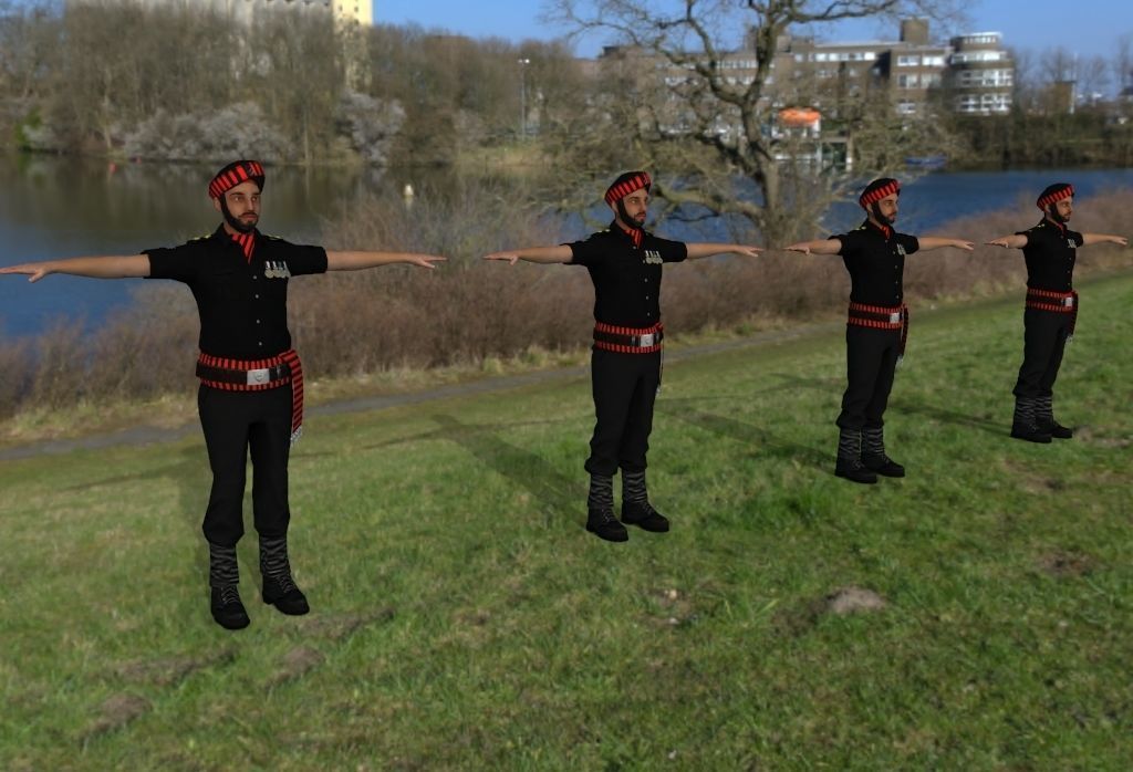 3D model Indian commando VR / AR / low-poly | CGTrader