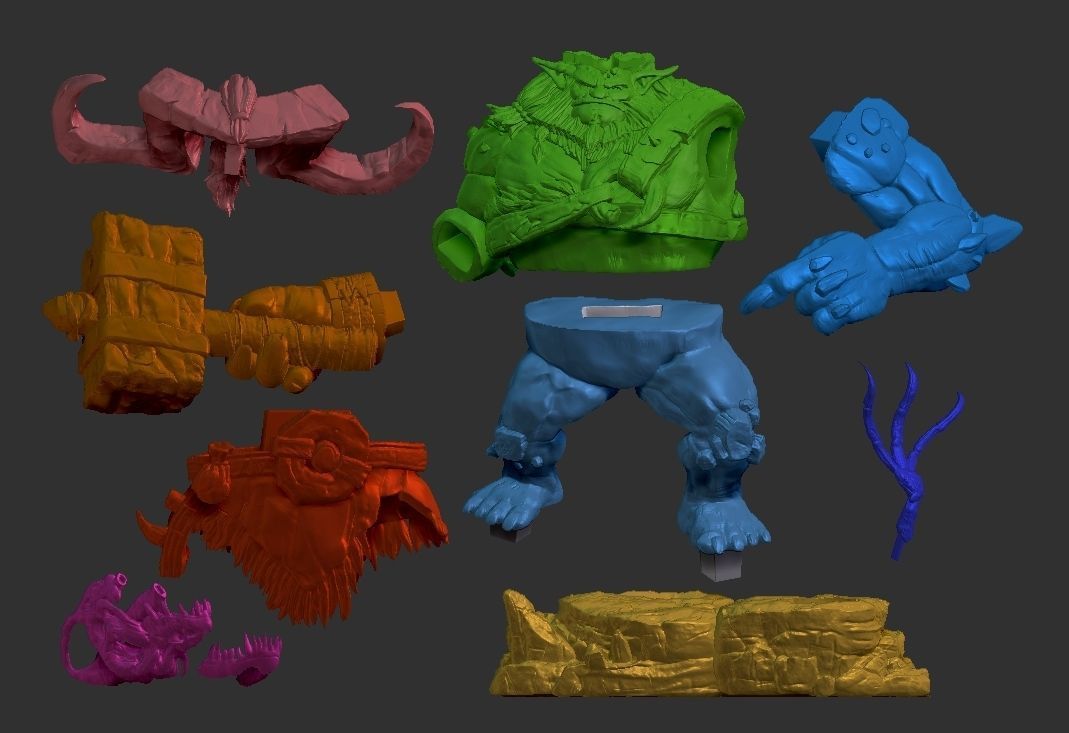 Ogre Bugbear WOW Fanart 3D model 3D printable | CGTrader
