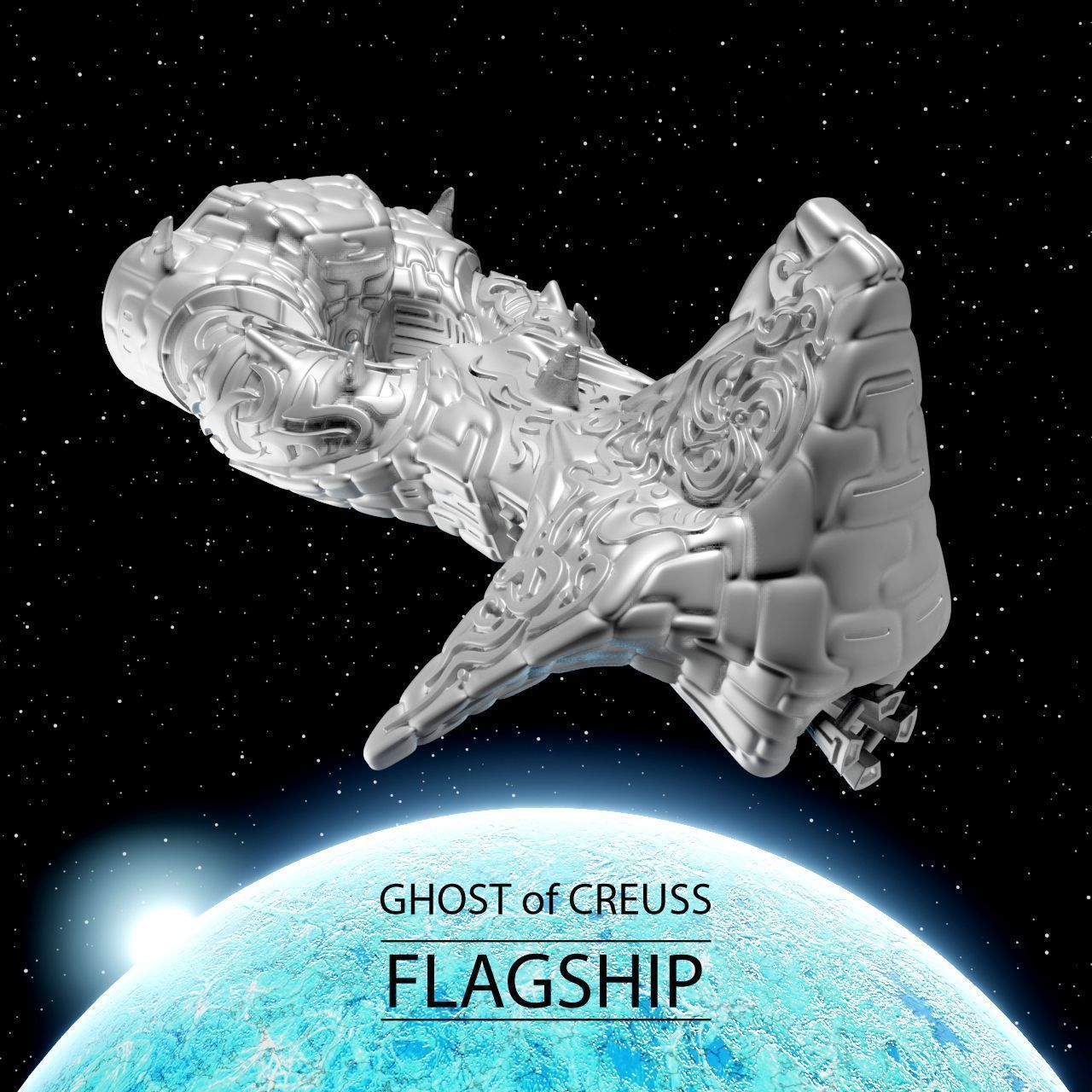 Creuss flagman for Twilight Imperium free 3D model 3D printable | CGTrader