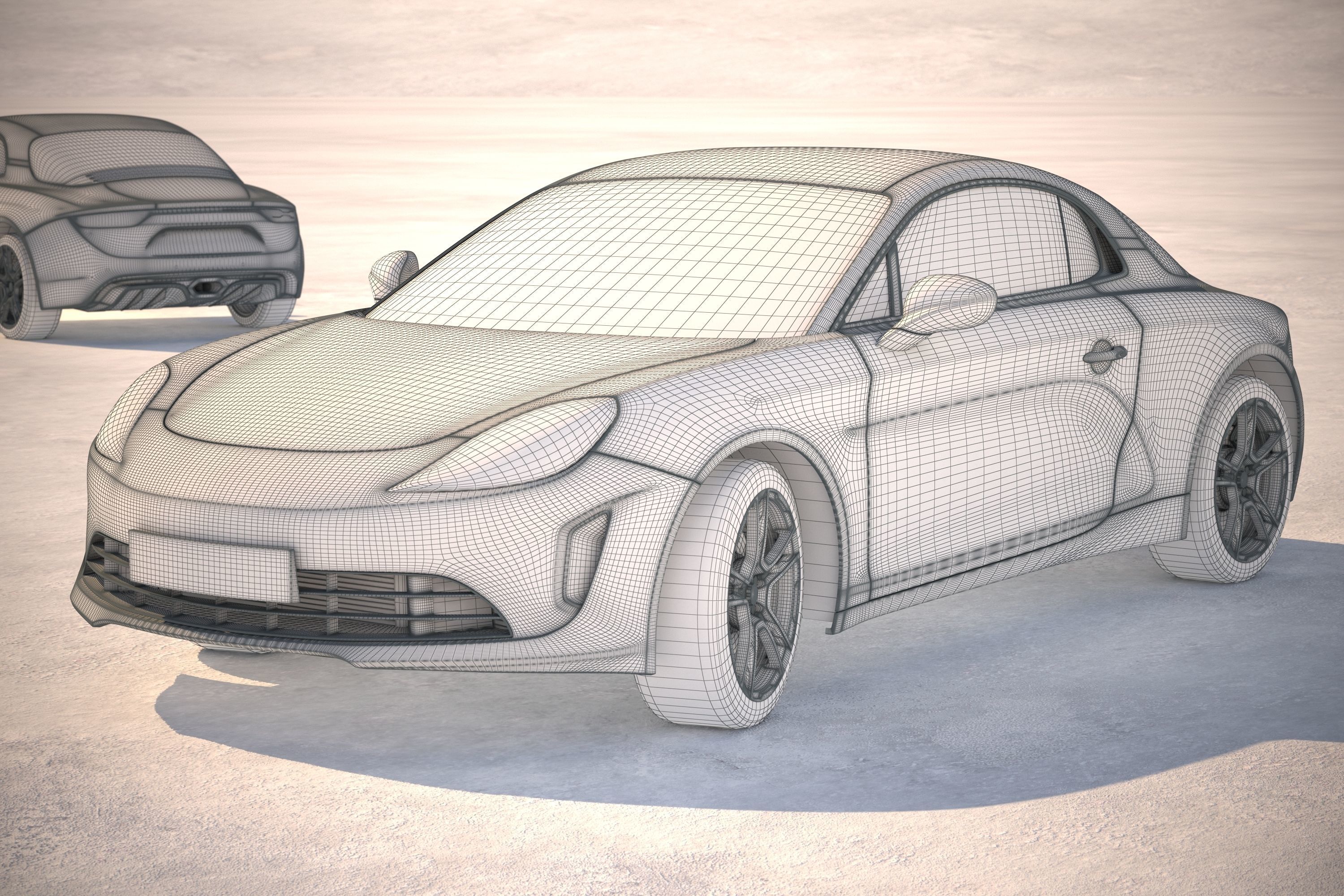 Generic Car 3D Model 3D model | CGTrader