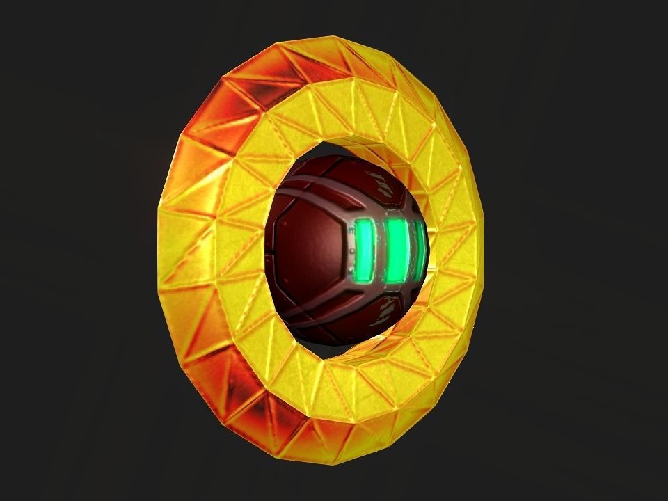 3D model Ringed Iron Sun VR / AR / low-poly | CGTrader