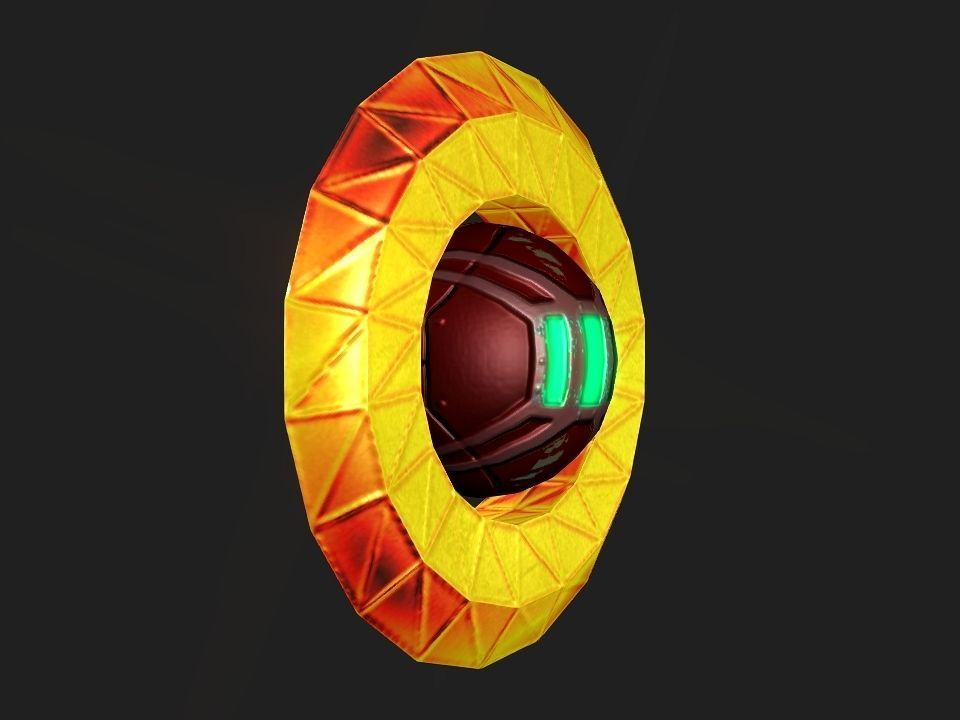 3D model Ringed Iron Sun VR / AR / low-poly | CGTrader