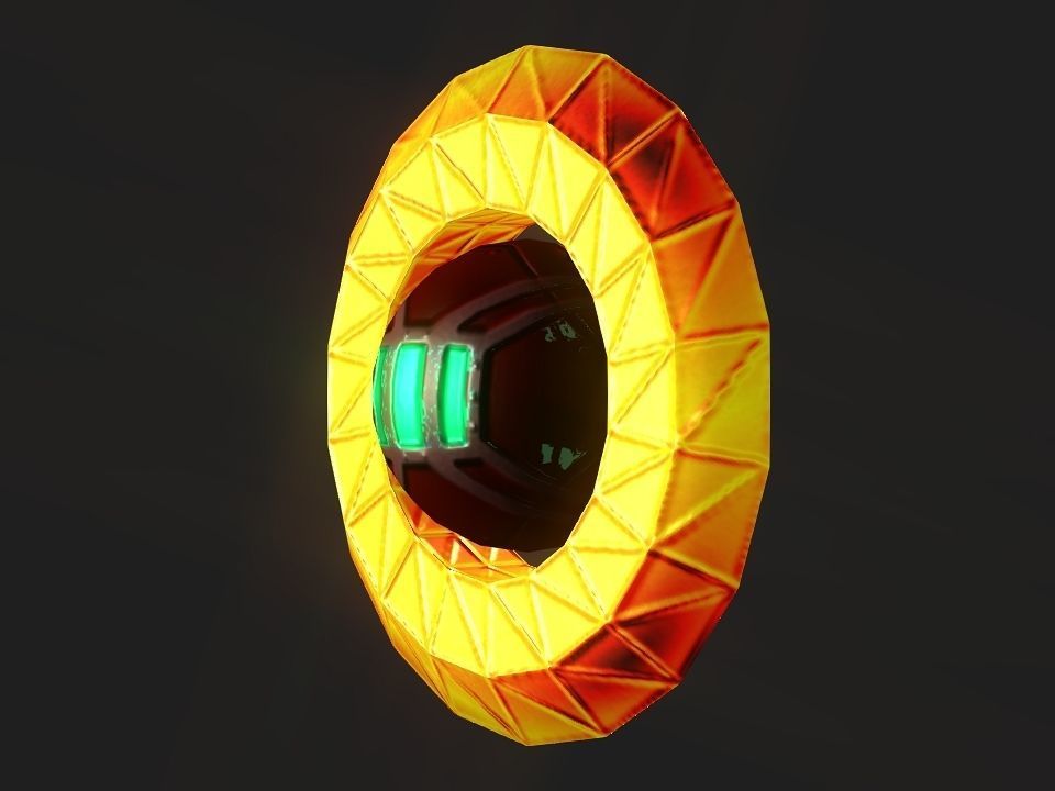 3D model Ringed Iron Sun VR / AR / low-poly | CGTrader