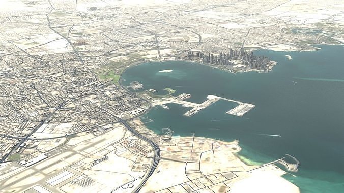 3D model Doha City Qatar VR / AR / low-poly | CGTrader