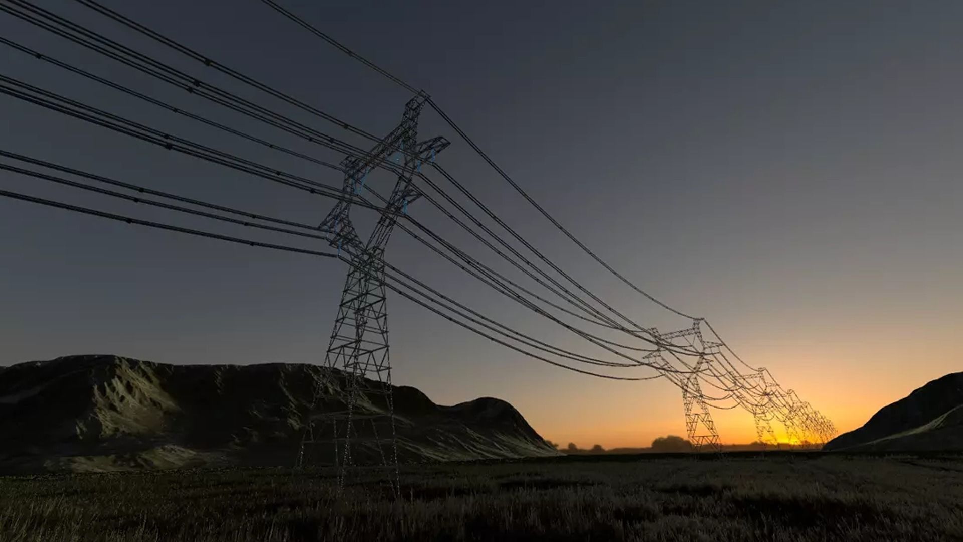 3D model modular powerlines VR / AR / low-poly | CGTrader