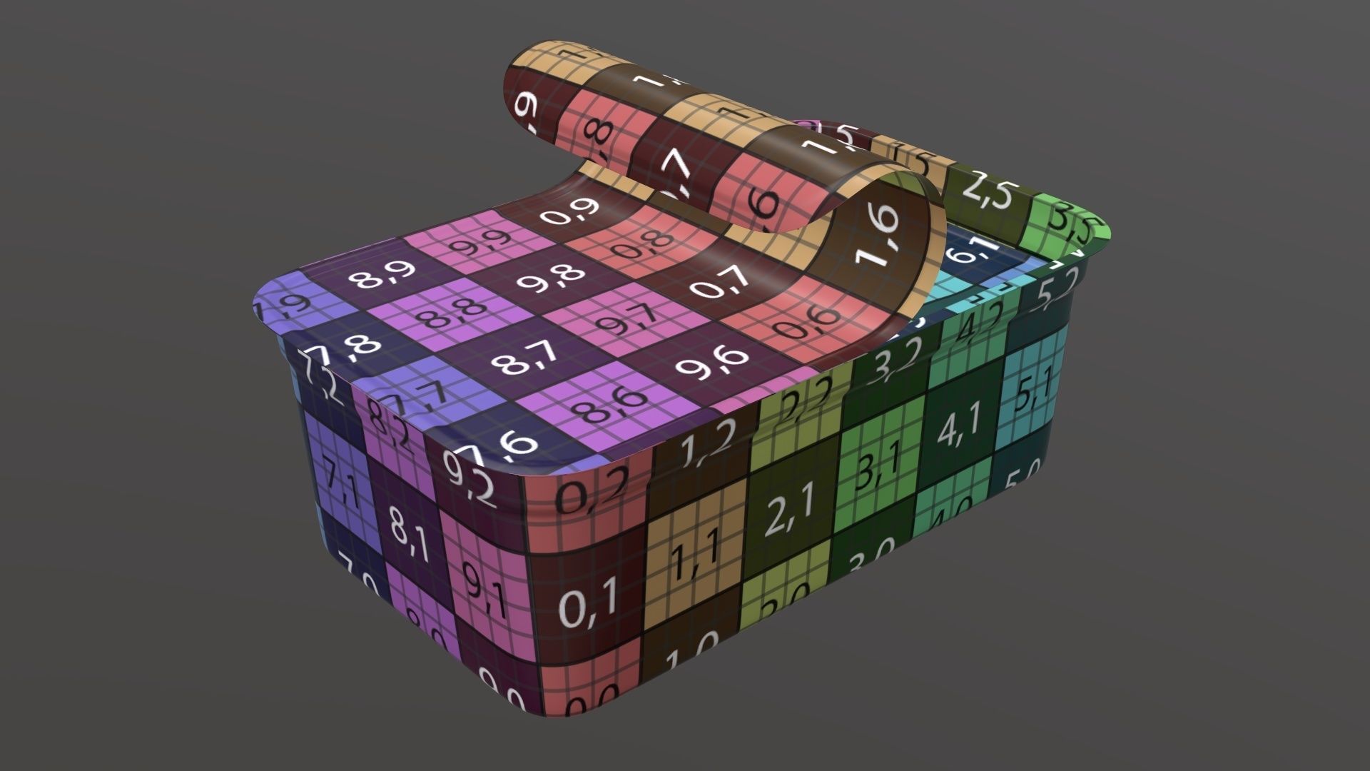 Margarin rectangular package 03 3D model | CGTrader