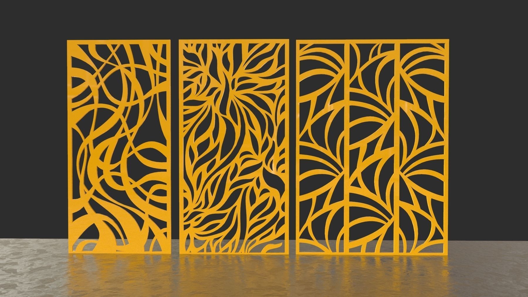 25 Decorative panels 3D model SET 004 3D model | CGTrader