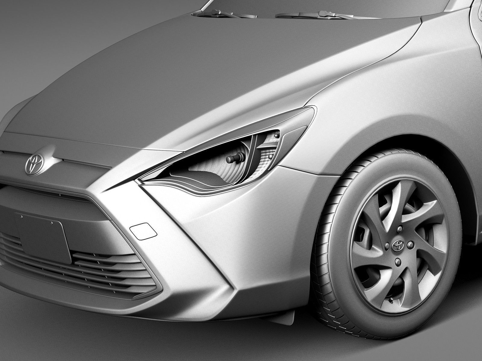 Toyota Yaris sedan 2016 3D model | CGTrader