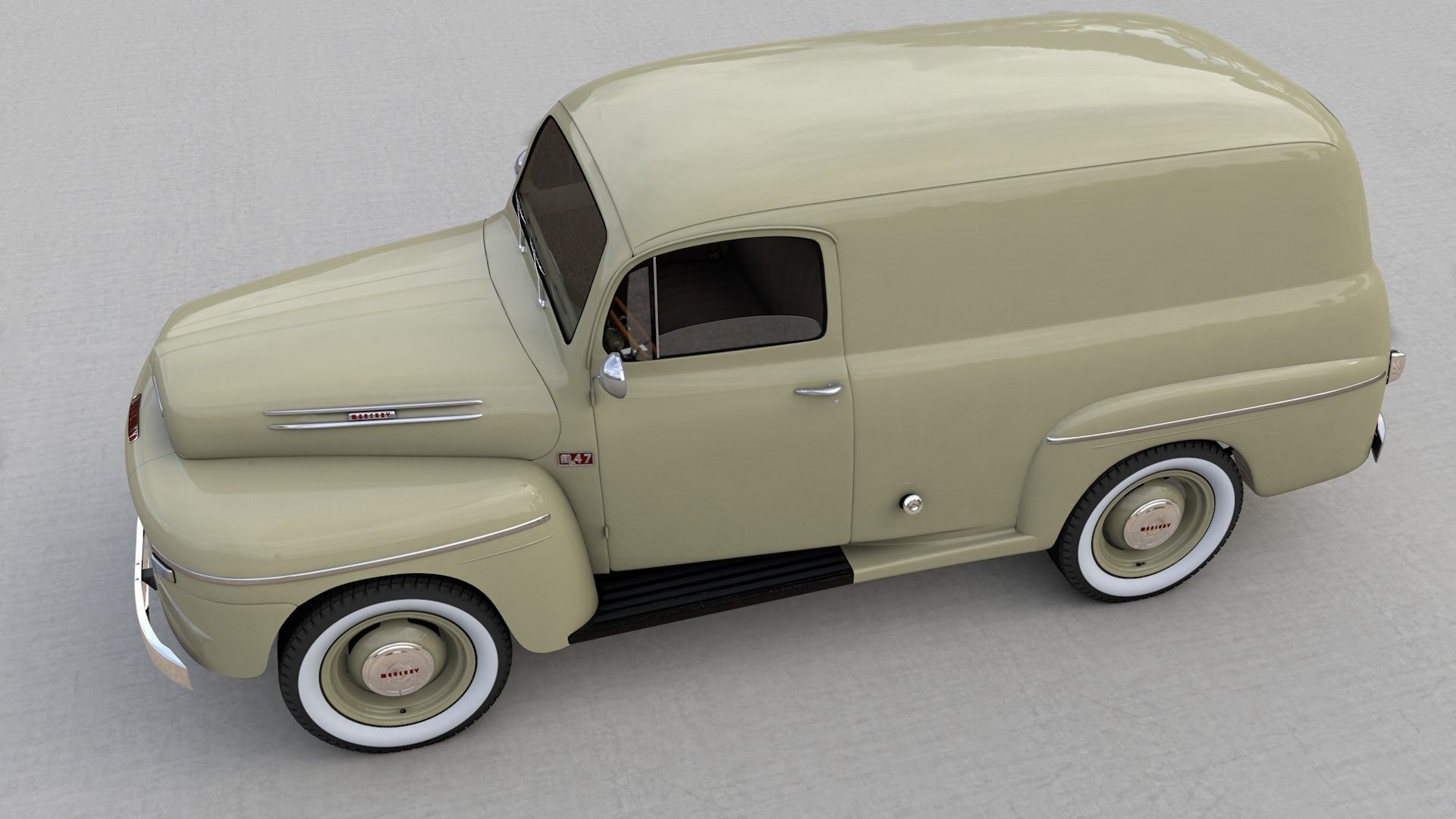 M47 SERIES PANEL VAN 1949 3D model | CGTrader