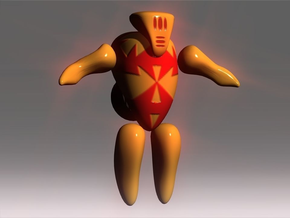 Auto pilot robotic gravity arms golden spaceship 3D model animated ...