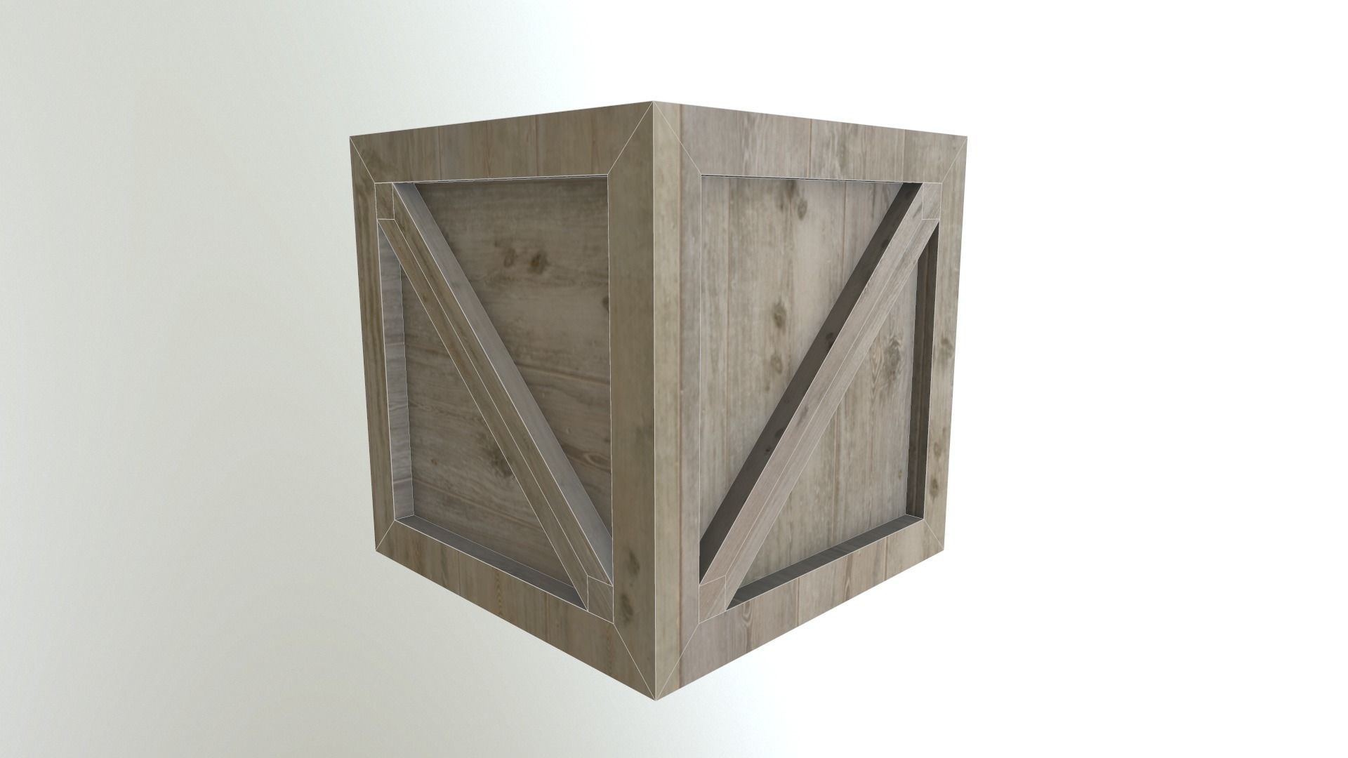 Low Poly Wooden Crate free VR / AR / low-poly 3D model | CGTrader