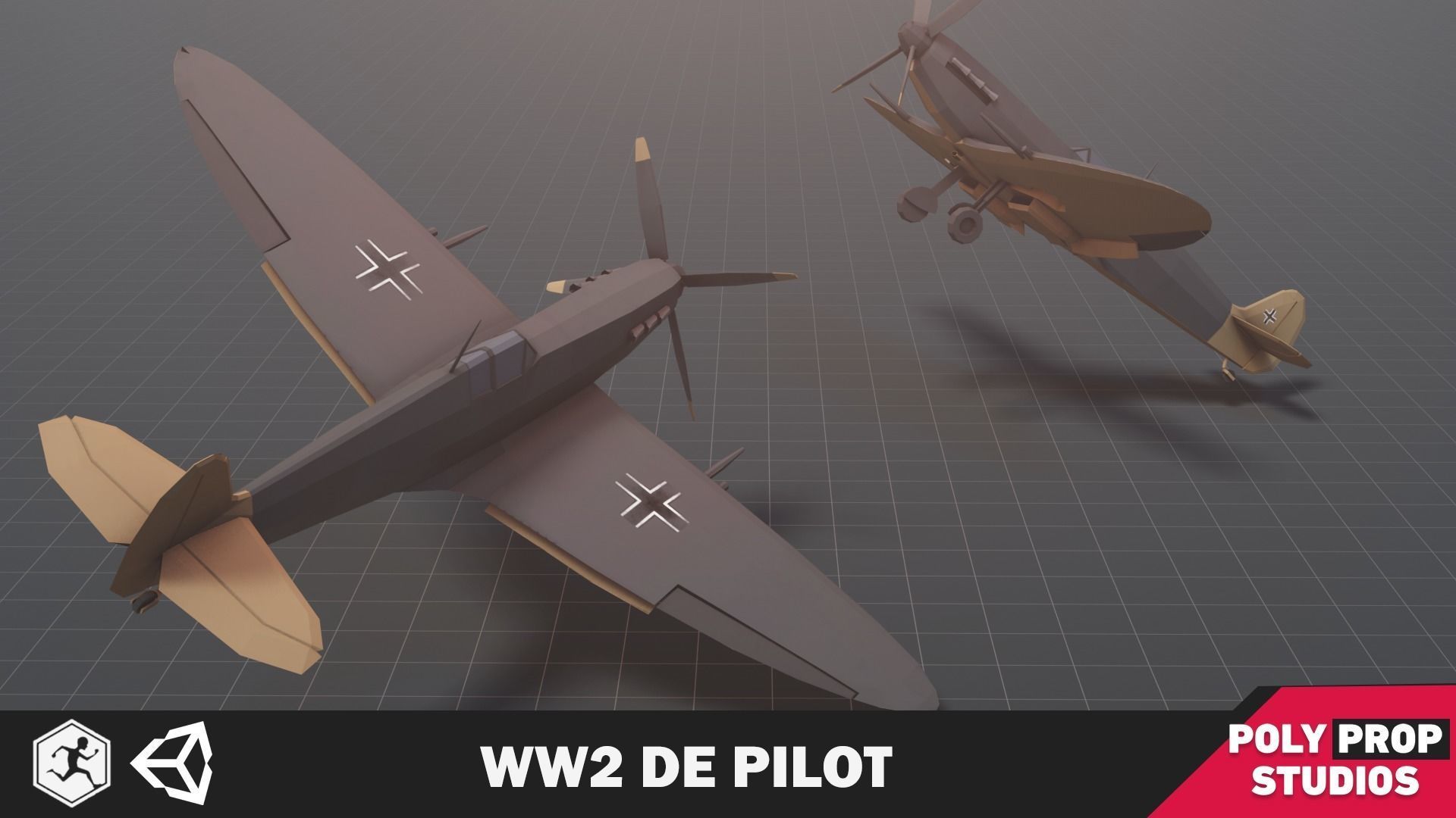 3D model WW2 DE Pilot VR / AR / low-poly rigged animated | CGTrader