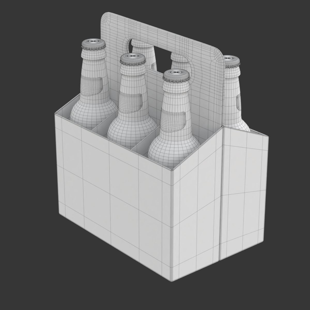 Beer Cardboard Pack 3D model | CGTrader