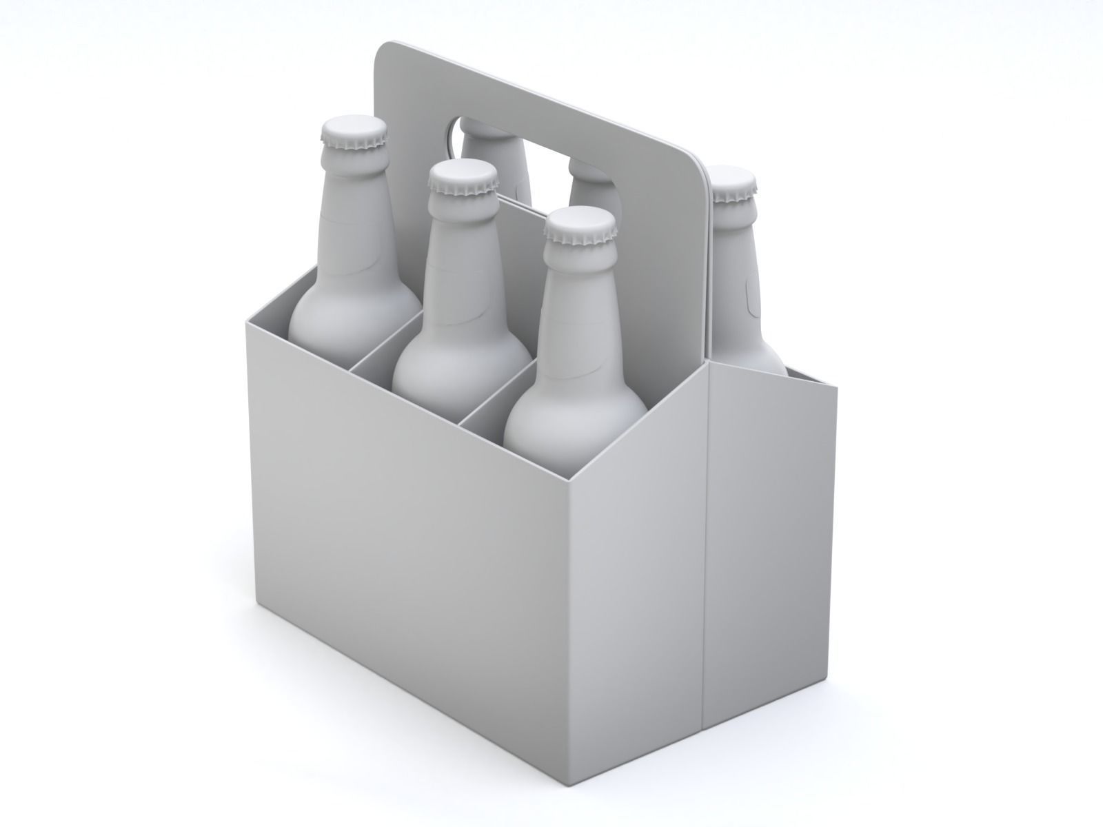 Beer Cardboard Pack 3D model | CGTrader