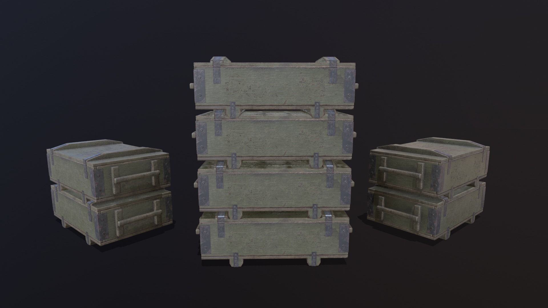 Military crate free VR / AR / low-poly 3D model | CGTrader