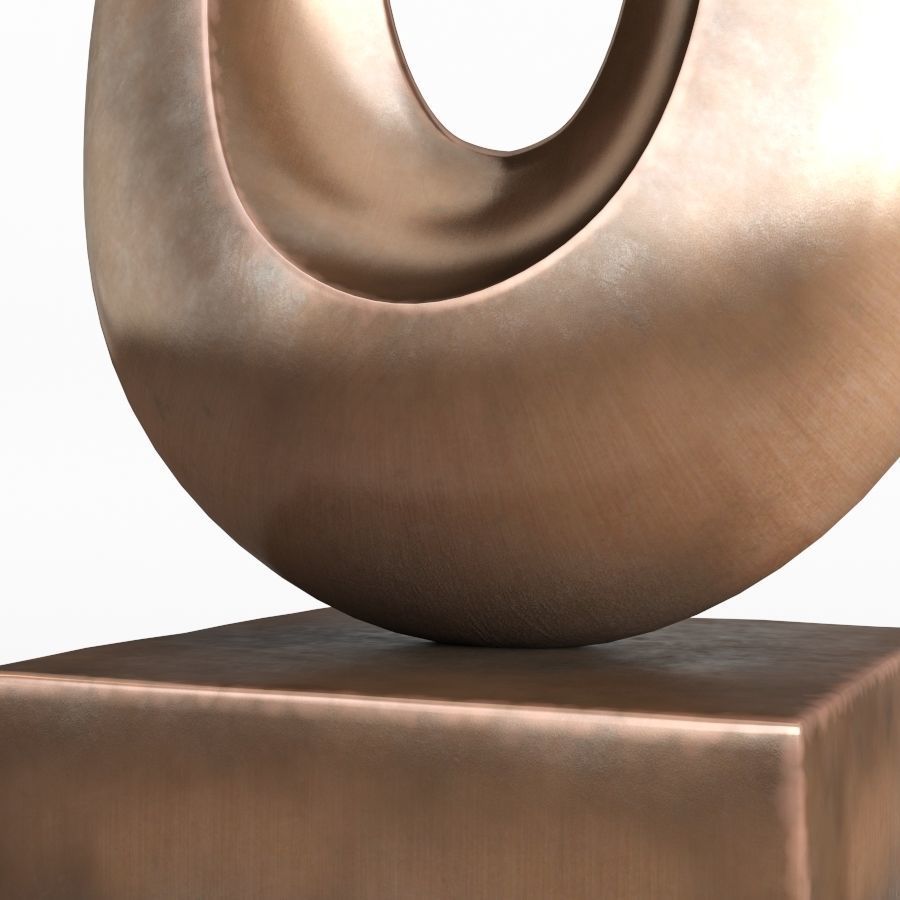 Modern Decorative Abstract Bronze Art Sculpture 02 3D model | CGTrader